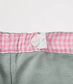 MIKI HOUSE Wool-blend Embroidered Shorts