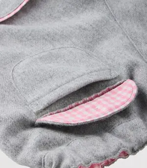 MIKI HOUSE Wool-blend Embroidered Shorts
