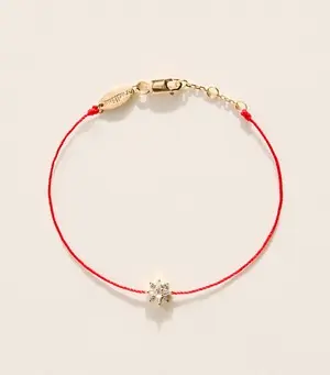 REDLINE Yellow Gold And Diamond Étoile Lunova Bracelet - Red