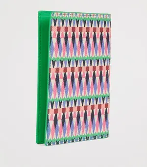 Smythson Leather Harlequin Panama Passport Cover