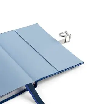 Smythson Leather Soho Weekly Diary 2027 - Blue