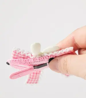 MIKI HOUSE Chieco Saku Gingham Hair Clip