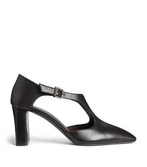 Max Mara Nappa Leather Cut-out Pumps 75