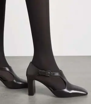 Max Mara Nappa Leather Cut-out Pumps 75