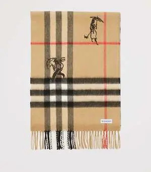 Burberry Cashmere Check Mates Scarf