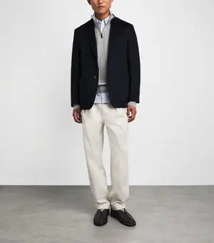 Polo Ralph Lauren Cotton Cable-knit Quarter-zip Sweater - Grey