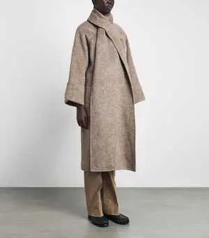 WOLK MORAIS Cashmere Cunardier High-neck Coat