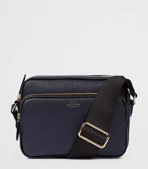 Smythson Leather Panama Cross-body Bag