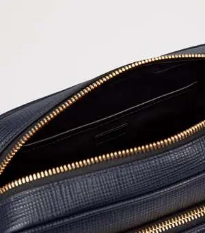 Smythson Leather Panama Cross-body Bag