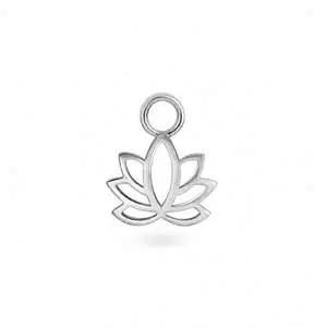 ZOHREH Lotus Flower Earring Charm Sterling - Silver