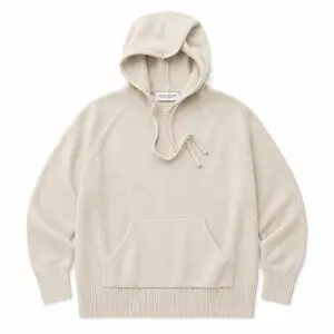 MAISON LOINTAINE Neutrals Cozy Bliss Sweater Rice Apricot Pure Cashmere - Orange