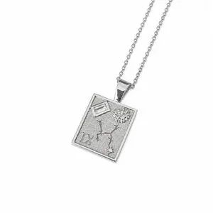 CIER Sagittarius Zodiac Necklace - Silver