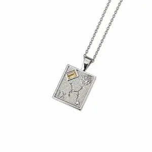 CIER Sagittarius Zodiac Necklace - Silver