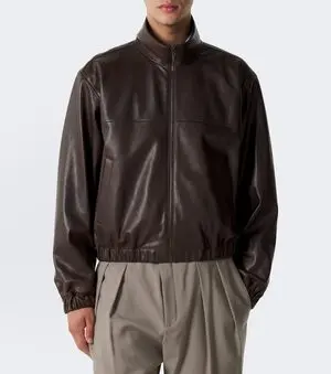Saint Laurent Leather Blouson Jacket