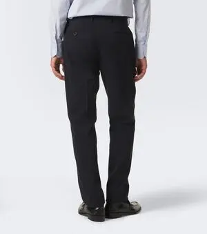 Zegna Cotton And Cashmere Slim Pants