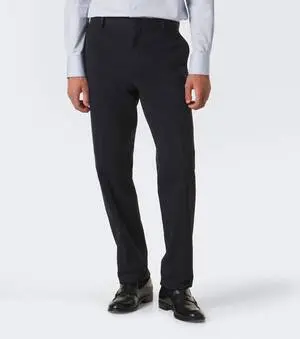 Zegna Cotton And Cashmere Slim Pants