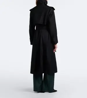 Victoria Beckham Philippa Virgin Wool Twill Trench Coat