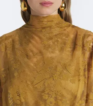 Zimmermann Ascent Draped Lace Gown