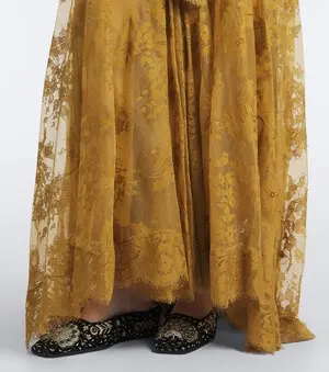 Zimmermann Ascent Draped Lace Gown