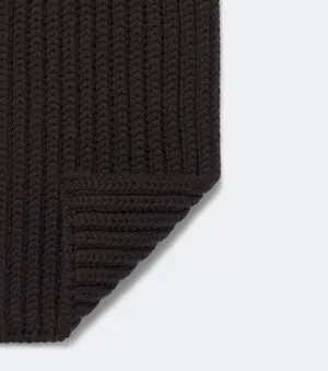 Prada Ribbed-knit Virgin Wool Scarf