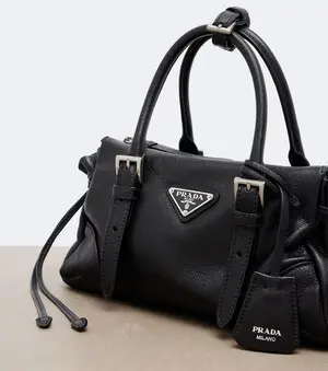 Prada Karin Small Leather Top-handle Bag