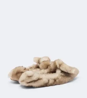 Zimmermann Carousel Shearling Ballet Flats