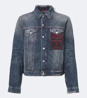 Acne Studios Re-edition Distressed Faded Denim Jacket
