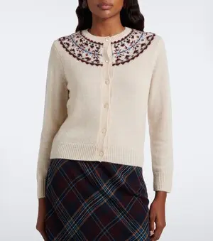 DÔEN Olympe Fair Isle Cashmere Cardigan