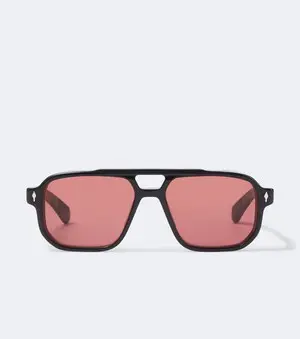 JACQUES MARIE MAGE Evans Flat-top Sunglasses - Red