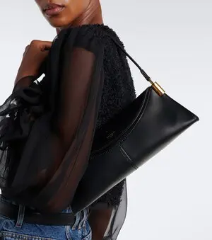 Balmain 64-83 Small Leather Shoulder Bag