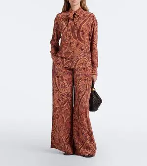 Ulla Johnson Lise Tie-neck Silk Crepe De Chine Blouse
