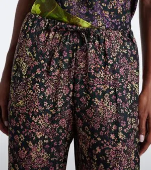 Dries Van Noten Floral Wide-leg Pants