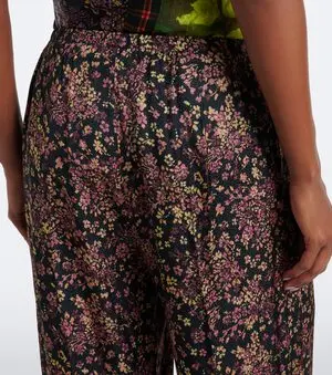 Dries Van Noten Floral Wide-leg Pants