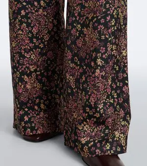 Dries Van Noten Floral Wide-leg Pants