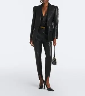 Balmain Leather Blazer