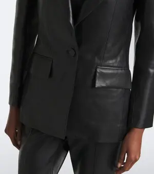 Balmain Leather Blazer
