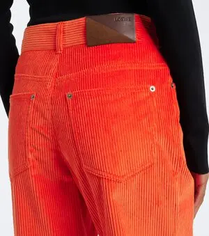 Loewe Cotton Corduroy Straight Pants