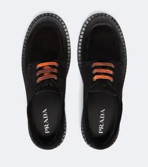Prada Suede Boat Shoes