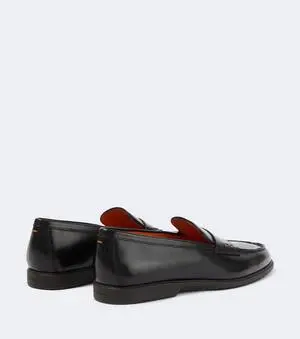 Santoni Milo Leather Penny Loafers