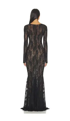 Norma Kamali Shirred Front Fishtail Gown In . Also