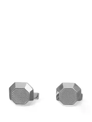 BOSS Textured Octagonal-shaped Cufflinks In Brass