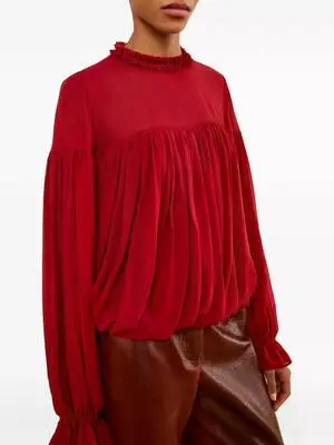 Ulla Johnson Pearl Ruffled Silk Blouse