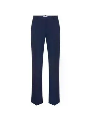 Elisabetta Franchi Lightweight Crêpe Fabric Trousers - Blue