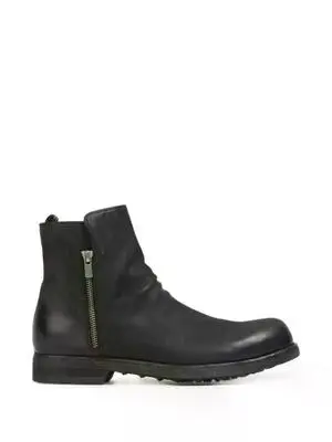 Officine Creative Side-zip Leather Boots - Black