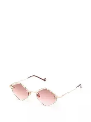 EYEPETIZER Seine Geometric-frame Sunglasses - Gold