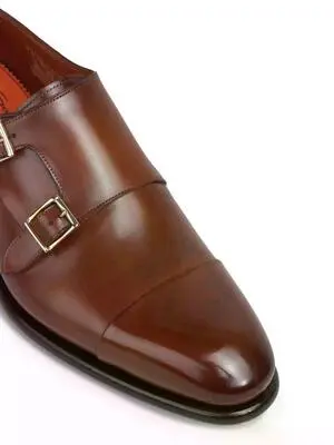Santoni Double-buckle Monk-strap Shoes