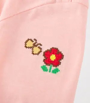 MIKI HOUSE Cotton Embroidered T-shirt
