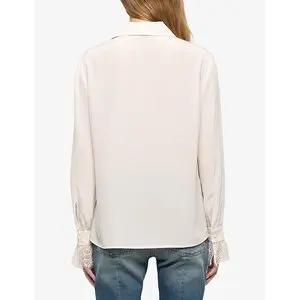 Zadig&Voltaire Thely Wing-embellished Satin Shirt