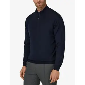 Boggi Milano Half-zip Wool Sweatshirt
