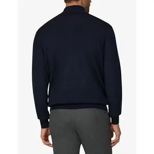 Boggi Milano Half-zip Wool Sweatshirt